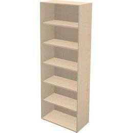 Sch&auml;fer Shop Sch&auml;fer Shop Genius Regal TETRIS WALL, 6 Ordnerh&ouml;hen, B 800 x T 420 x H 2250 mm, Ahorn-Dekor