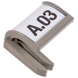 Beschriftungsclip EICHNER, f&uuml;r Wandsortierer, hellgrau, B 29 x H 31 mm, 5 St&uuml;ck