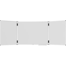 Klapptafel Legamaster UNITE PLUS, magnetisch, 5 Schreibfl&auml;chen, B 1200/2400 x T 13,4 x H 900 mm, emaillierter Keramikstahl, wei&szlig;