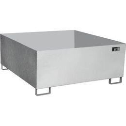 Bauer Auffangwanne VAW-1000, L 1460 x B x 1460 x H 620 mm, bis 1000 l, Edelstahl, unterfahrbar