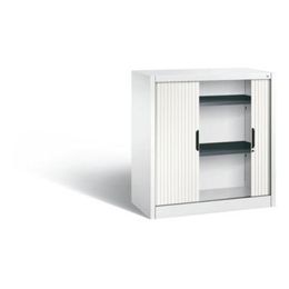 C + P Rollladenschrank Omnispace, 2 OH, abschlie&szlig;bar, B 1000 x T 420 x H 1030 mm, Stahl/Kunststoff, verkehrswei&szlig;