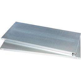 Sch&auml;fer Shop Fachb&ouml;den, f&uuml;r Materialschr&auml;nke ohne Mitteltrennwand & mit B 950 mm, bis 100 kg, B 950 x T 600 mm, verzinkter Stahl, silber