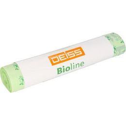 Deiss Bioline Bioabfalls&auml;cke, Biofolie Ecovio, natur, B 500+450 x H 1350, 120 Liter, 100 St&uuml;ck