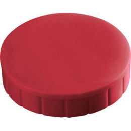 Maul Solidmagnete, &oslash; 20 x 7,5 mm, 10 St&uuml;ck, rot