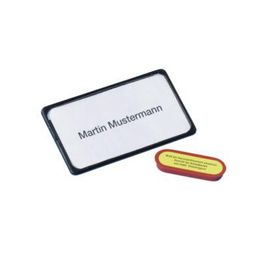 Maul Magnet-Namensschilder, schwarz, 10 St.