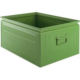 Sch&auml;fer Shop Sch&auml;fer Shop Select Stapelbox, 83 l, 250 kg, L 658 x B 459 x H 300 mm, Stahl, 6011 (resadagr&uuml;n)