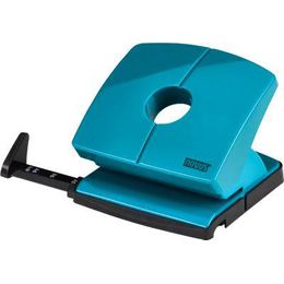 Locher Novus B 220, bis zu 20 Blatt, f&uuml;r A4/A5/A6/B5/B6/US/3x8/Folio, Anschlagschiene, Vollmetall & Kunststoff, bright-petrol