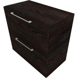 H&auml;ngeregisterschrank SOLUS PLAY, 2 Ordnerh&ouml;hen, B 800 x T 440 x H 748 mm, Mooreiche