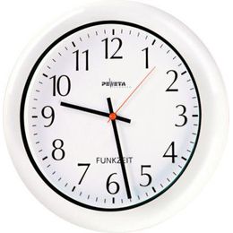 Peweta Funkuhr &Oslash; 300 mm, spritzwassergesch&uuml;tzt IP64, f&uuml;r Feuchtr&auml;ume geeignet,