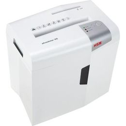 Aktenvernichter HSM shredstar X5, Sicherheitsstufe 4, Partikelschnitt 4,5 x 30 mm, 5 Blatt, wei&szlig;-silber