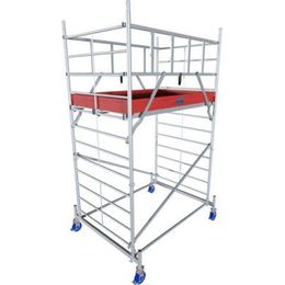 Alu-Fahrger&uuml;st Krause ProTec XXL, 200 kg/m&sup2;, gebremste Rollen, L 2000 x B 1400 x H 4300 mm