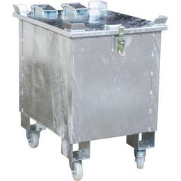 Lithium-Ionen-Lagerbeh&auml;lter LIL 90, Stahlblech, abschlie&szlig;barer Deckel, 3-fach stapelbar, B 600 x T 800 mm