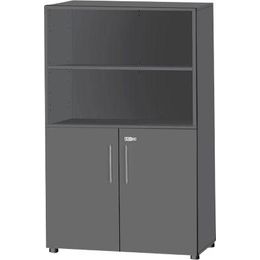 Sch&auml;fer Shop Sch&auml;fer Shop Select Kombischrank Start Off, 4 OH, abschlie&szlig;bar, B 800 x T 420 x H 1514 mm, Holz, graphit/graphit