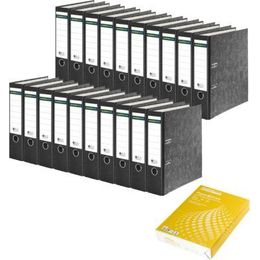 Sch&auml;fer Shop Sch&auml;fer Shop Select Ordner, schwarz, DIN A4, 80 mm, 20 St&uuml;ck + GRATIS Kopierpapier