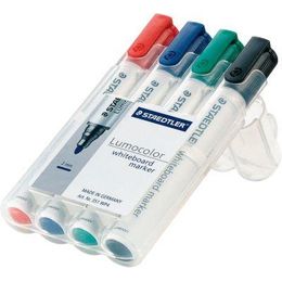 Staedtler Whiteboardmarker Lumocolor&reg;, farbsortiert, Rundspitze: 2 mm, 4er Set
