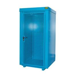 Gasflaschencontainer Bauer GFC-B M0, B 1090 x T1185 x H 2205, f&uuml;r 9 Gasflaschen, feuerbest&auml;ndig, abschlie&szlig;bar, blau