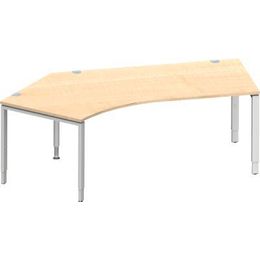 Sch&auml;fer Shop Sch&auml;fer Shop Genius Winkelschreibtisch MODENA FLEX 135&deg;, Ansatz links, B 2165 mm, Ahorn