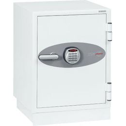 Phoenix Feuerschutzschrank FS 0441, Elektronikschloss, B 500 x T 500 x H 640 mm, Stahl, signalwei&szlig; RAL 9003