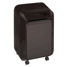 Aktenvernichter Fellowes&reg; Microshred LX 211, Mikropartikelschnitt 2 x 12 mm, P-5, 23 l, 15 Blatt Schnittleistung, mit Rollen, schwarz
