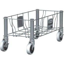 Rubbermaid Transportroller Slim Jim f&uuml;r Container Slim Jim, einfach, B 508 x T 236 x H 228 mm, Edelstahl