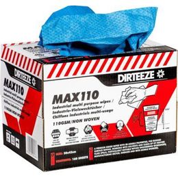 Industrie-Vliest&uuml;cher MAX110, 100 g/m&sup2;, ultrasaugf&auml;hig, zug- u. abriebfest, L 300 x B 420 mm, 160 St.