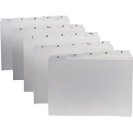 Durable Leitregister, DIN A5, Buchstaben A-Z, Kunststoff, wei&szlig;
