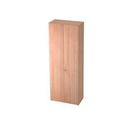 Garderobenschrank Topas Line, 6 Ordnerh&ouml;hen, abschlie&szlig;bar, B 800 x T 420 x H 2156 mm, Nussbaum