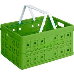 Sunware Square Klappbox, Inhalt 32 Liter, mit Tragegriff, gr&uuml;n/weiss