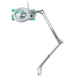 Unilux LED-Lupenleuchte ZOOM, 175 % Vergr&ouml;&szlig;erung, 6 W LED, Doppelgelenkarm, wei&szlig;