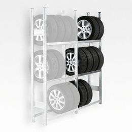 Sch&auml;fer Shop R&auml;derregal R 3000, Anbaufeld, H 2490 x B 1283 mm, 3 Traversenpaare