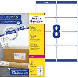 Avery Zweckform AVERY&reg; Zweckform Versandetiketten, ultragrip, 99,1 x 67,7 mm, 2000 St&uuml;ck