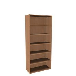 Regal, einteilig, B 1000 mm, 6 OH, Buche-Dekor