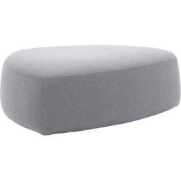 Polsterm&ouml;bel Leyform GOGO Pouf, gro&szlig;, oval, B 1240 x T 1090 x H 440 mm, mit Gleitern, Stoffbezug, grau