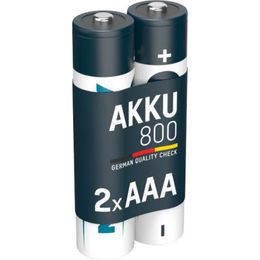 Ansmann NiMH-Akku MaxE Micro AAA, 800 mAH, 2 St&uuml;ck