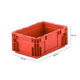 Sch&auml;fer Shop Euro Box Serie MF 3120, aus PP, Inhalt 5,2 L, Unterfassgriff, rot