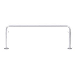 Anlehnb&uuml;gel WSM, 2-seitig, B 1750 x T 48 x H 800 mm, Stahl verzinkt, zum Aufd&uuml;beln