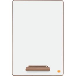 Mini-Whiteboard NOBO, Format A4, beidseitig nutzbar, magnethaftend, beschreibbar, abnehmbarer St&auml;nder, Ablageschale, B 210 x T 5 x H 297 mm, wei&szlig;