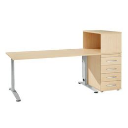 Sch&auml;fer Shop Sch&auml;fer Shop Select B&uuml;rom&ouml;belset LOGIN 2-teilig, Schreibtisch B 1600 mm