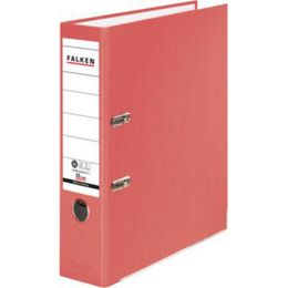 Falken Recycolor Ordner, DIN A4, R&uuml;ckenbreite 80 mm, rot