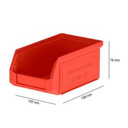 Sch&auml;fer Shop Sichtlagerkasten SSI Sch&auml;fer Serie PROFI LF 211, Kunststoff, 0,9 l, rot