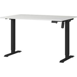Schreibtisch Profi 2.0, elektrisch höhenverstellbar, B 1200 x T 800 x H 710 - 1190 mm, lichtgrau/schwarz