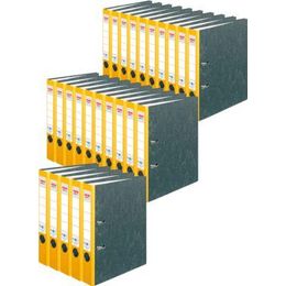 Ordner Herlitz maX.file nature, DIN A4, R&uuml;ckenschild geklebt, Hartpappe, R&uuml;ckenbreite 50 mm, gelb, 25 St&uuml;ck