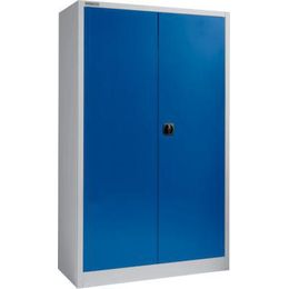Sch&auml;fer Shop Sch&auml;fer Shop Select Materialschrank MSI 2512 S, B 1200 x T 500 x H 1935 mm, wei&szlig;aluminium/enzianblau