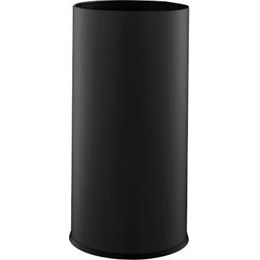 Papierkorb/Schirmst&auml;nder, Volumen 15 l, &Oslash; 245 x H 480 mm, Stahlblech pulverbeschichtet, schwarz