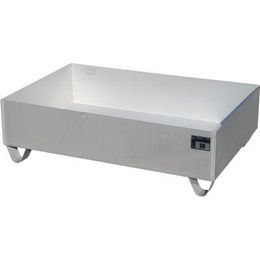 Bauer Auffangwanne VAW-2, L 1200 B x 800 x H 360 mm, bis 224 l, Edelstahl, unterfahrbar