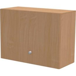 Sch&auml;fer Shop Sch&auml;fer Shop Genius Aufsatzschrank TETRIS WALL, 2 Ordnerh&ouml;hen, T&uuml;ranschlag rechts, B 1000 x T 440 x H 740 mm, Buche-Dekor