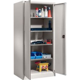 Sch&auml;fer Shop Sch&auml;fer Shop Select Materialschrank MSI 2509 S, verst&auml;rkte Ausf&uuml;hrung, bis 100 kg/Fachboden, B 950 x T 500 x H 1935 mm, lichtgrau/lichtgrau