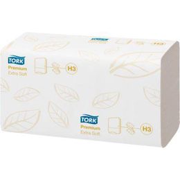 Tork&reg; Falthandtuch Premium 100278, Zickzack-Falzung, weich, hochwertig, Einzelblattentnahme, Karton mit 15 Pack &aacute; 200 St&uuml;ck (3000 T&uuml;cher), wei&szlig;