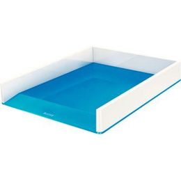 Leitz&reg; Ablagekorb WOW Duo Color, DIN A4, wei&szlig;/blau