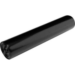 Deiss Abfalls&auml;cke, 240 Liter, Recycling-LDPE, f&uuml;r Abfallbeh&auml;lter, rei&szlig;fest, strapazierf&auml;hig, B 650 x H 1350 mm, schwarz, 100 St&uuml;ck